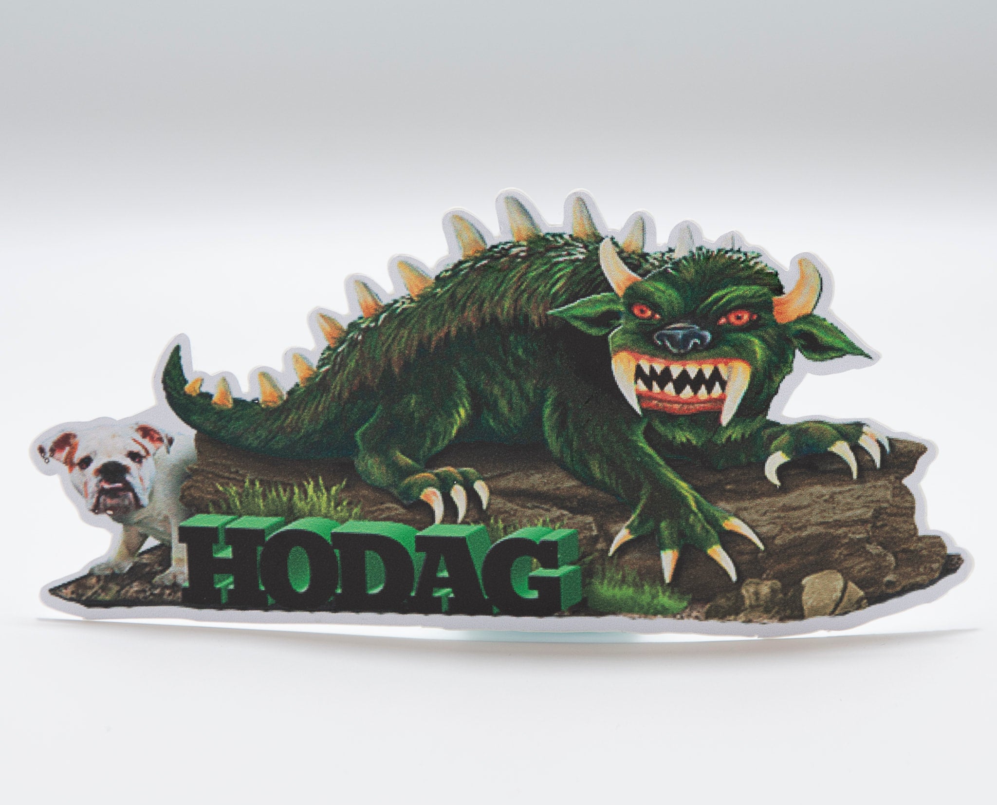 Mean Hodag With Bulldog Vinyl Sticker | The Hodag Store